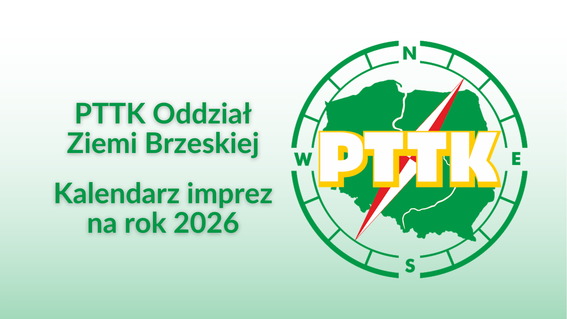 Oddziałowy kalendarz imprez na rok 2026 – PTTK Ziemi Brzeskiej